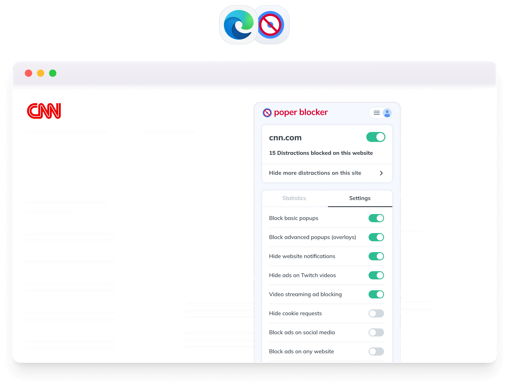 Pop Up Blocker for Edge | Poper Blocker