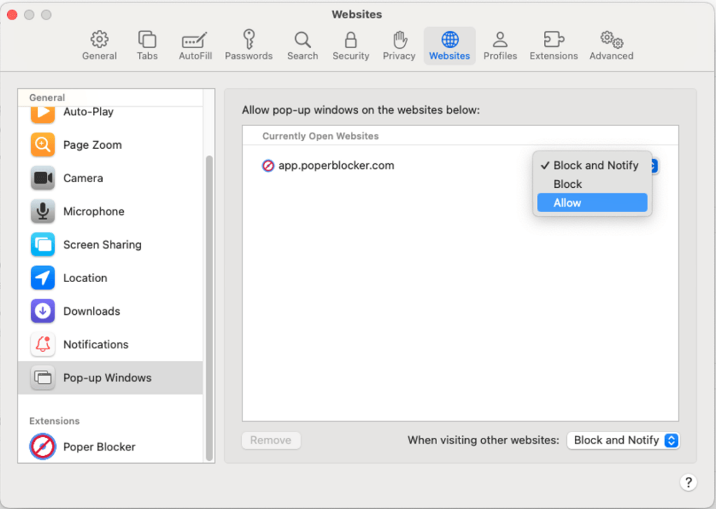 How to Block Pop-ups and Ads on Safari Mac | Poper Blocker