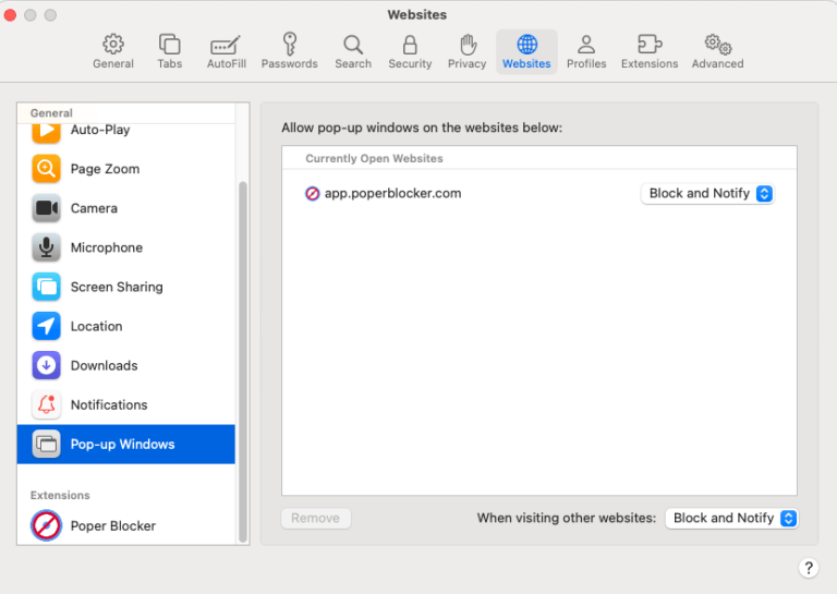 How to Block Pop-ups and Ads on Safari Mac | Poper Blocker
